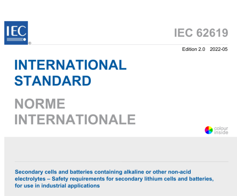 IEC 62619:2022 pdf download - Standards Download Online