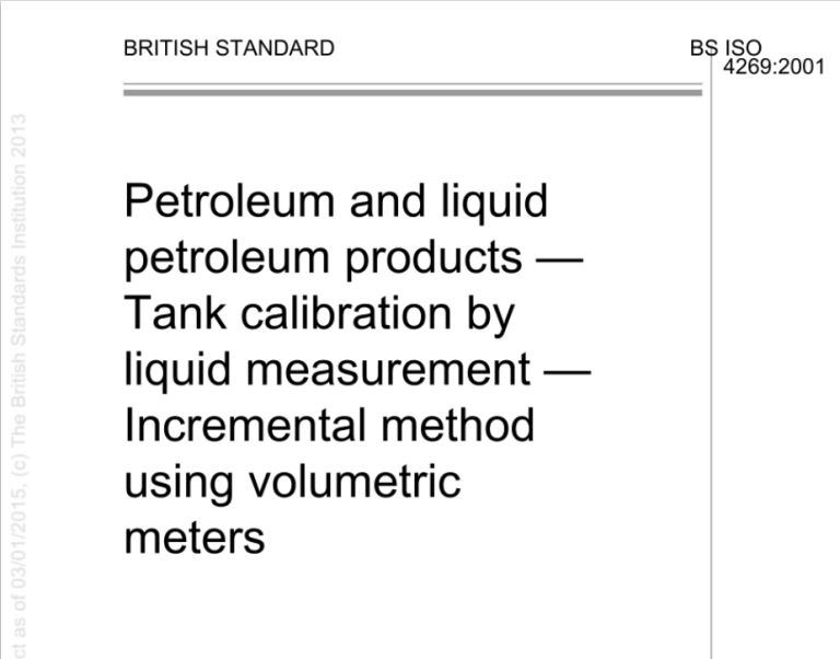 BS ISO 4269:2001 pdf download - Standards Download Online